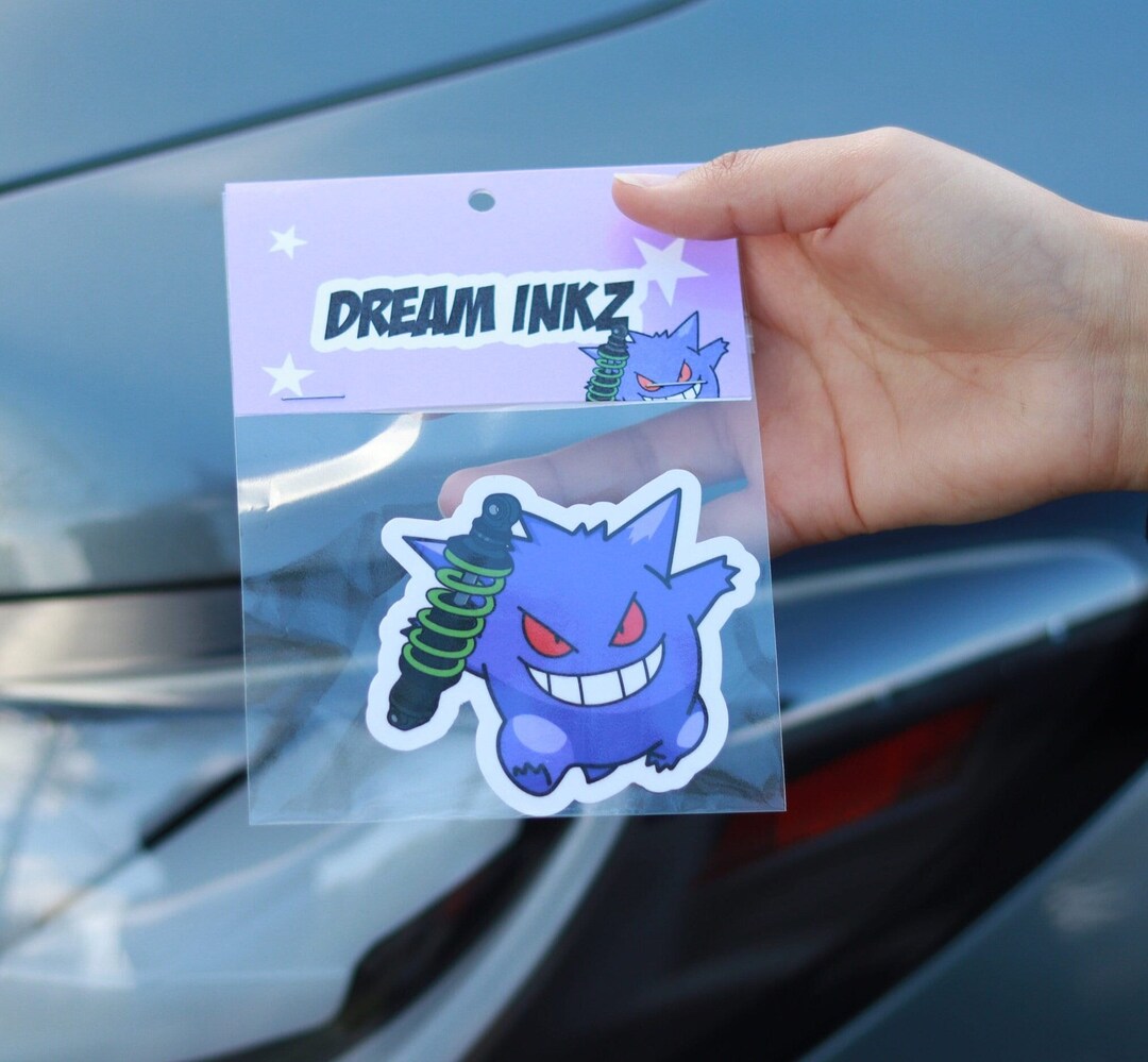 Gengar Coilover Sticker - Etsy