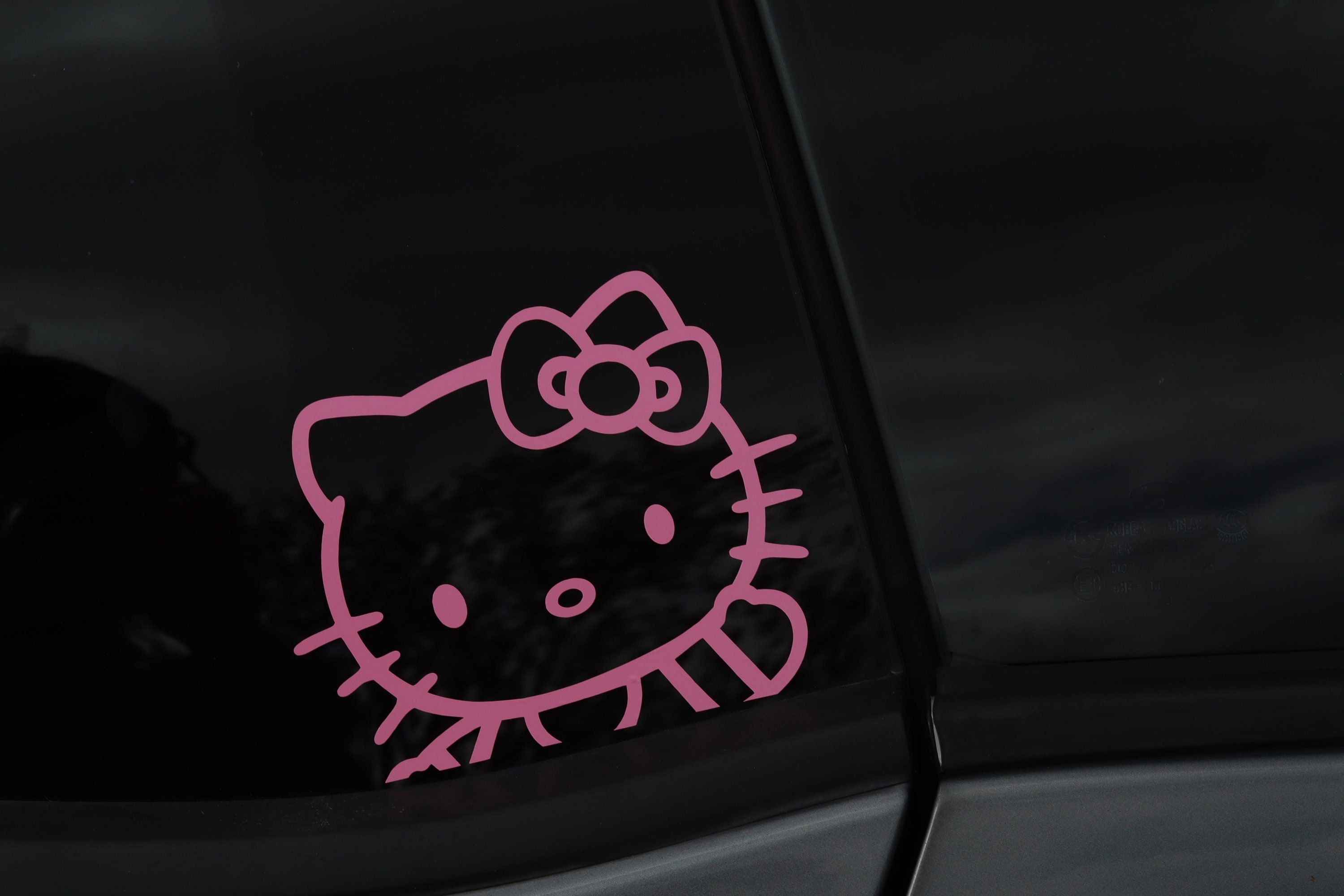 Hello Kitty Peeker Vinyl Decal - Etsy