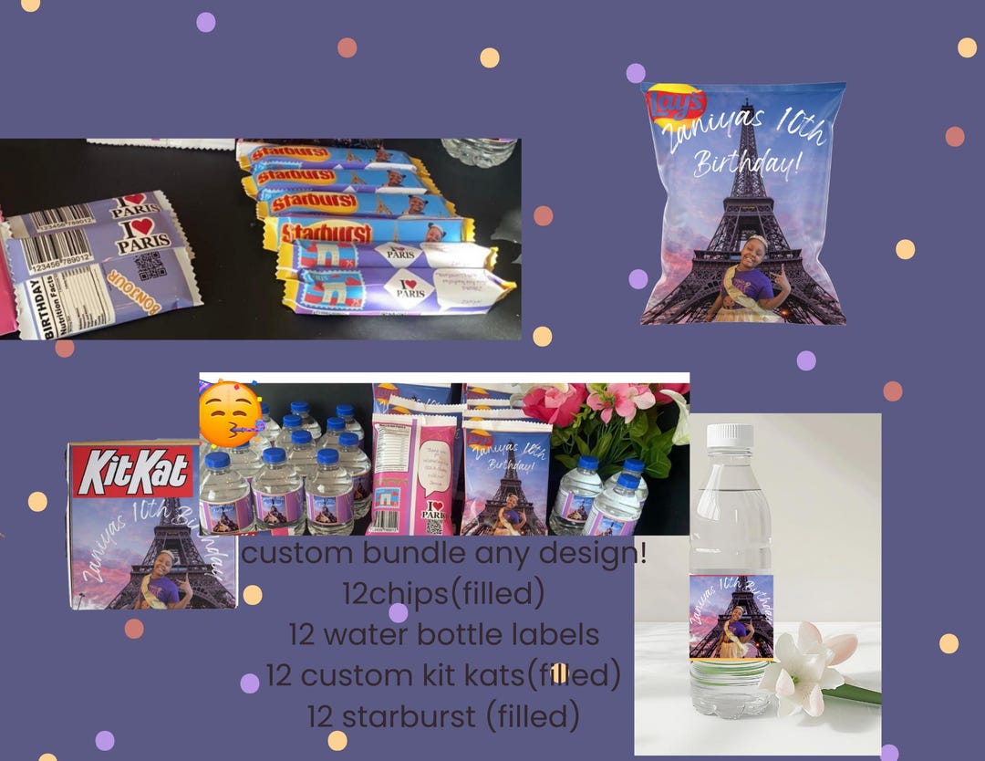 Customized Party Favor Bundle Any Design every Item Filled - Etsy