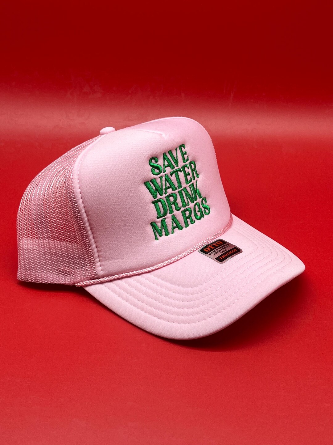 Pink Save Water Drink Margs Trucker - Etsy