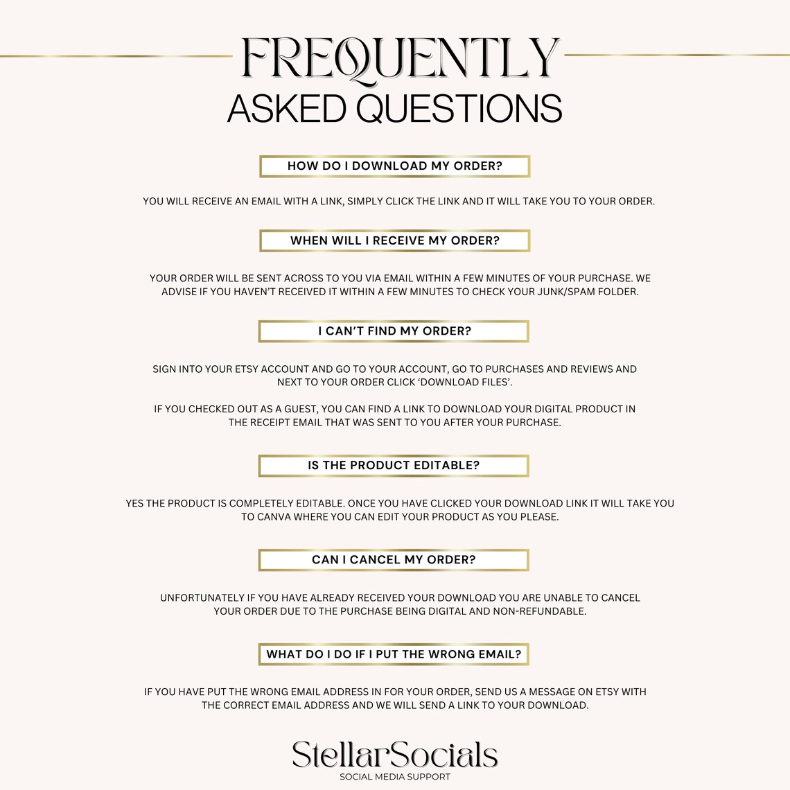 Editable Social Media Manager Checklist | Printable Checklist | Daily ...