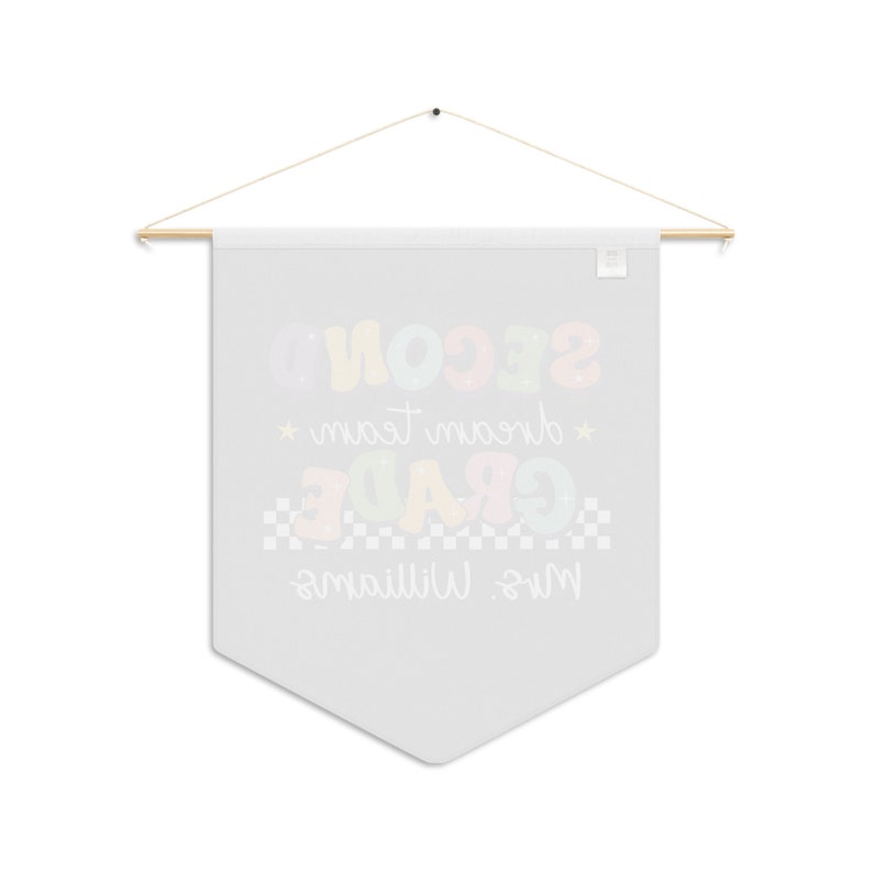 Custom Second Grade Dream Team Pennant Back to School Decoration Hello ...