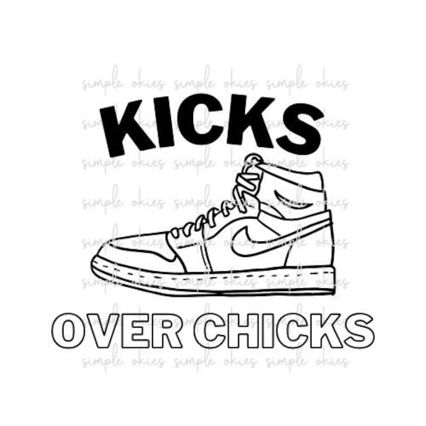 Kicks Over Chicks Png - Etsy