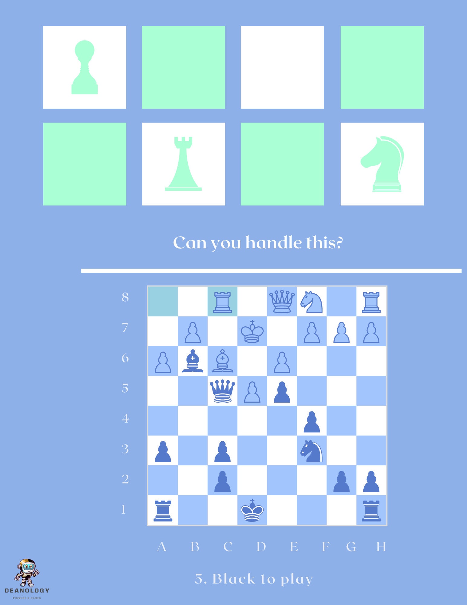 10-piece Beginner's Chess Puzzle Set mate-in-one - Etsy