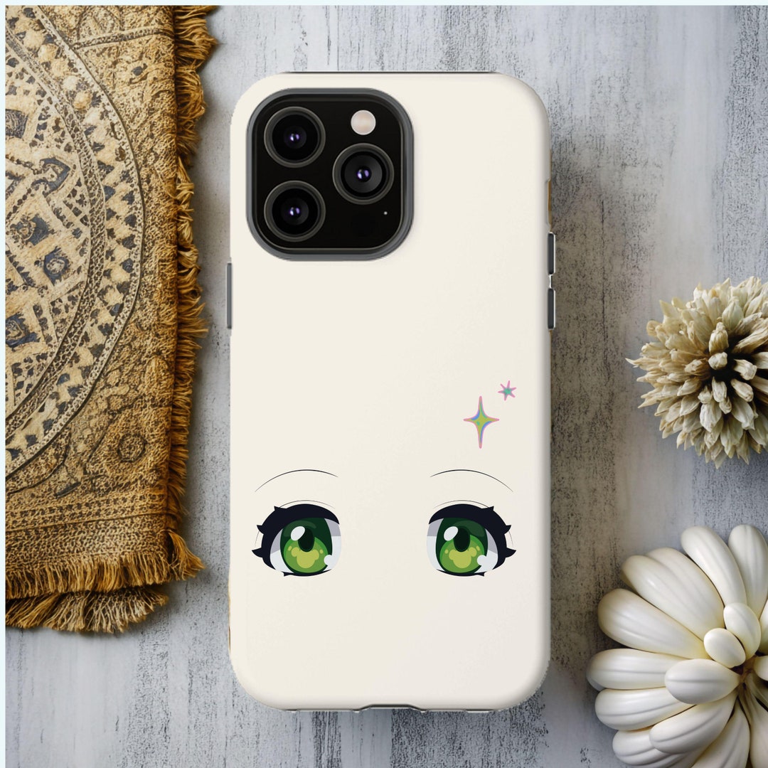 Manga Phone Case, Green Eyes Manga Style, Anime Character, iPhone ...