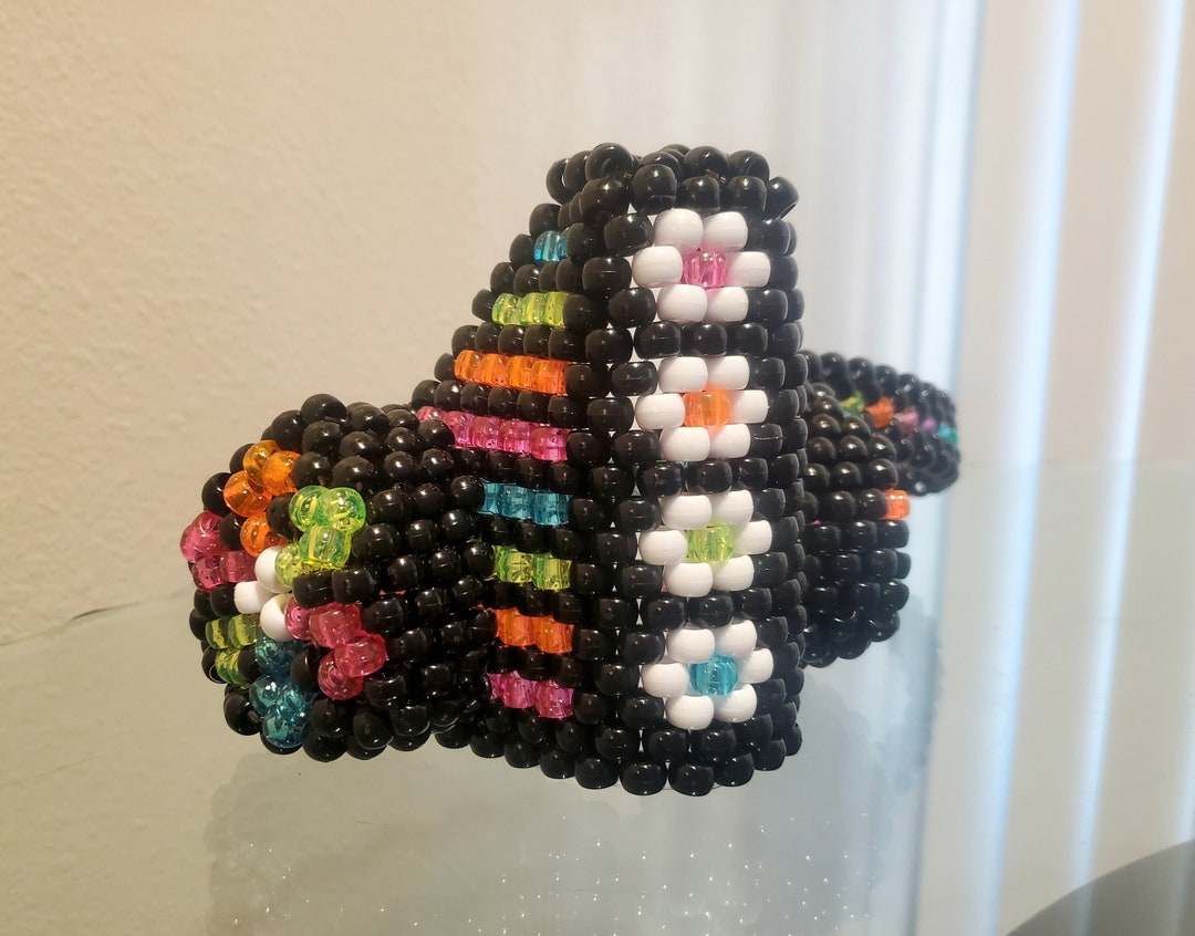 Dark Rainbow Kandi Gas Mask - Etsy