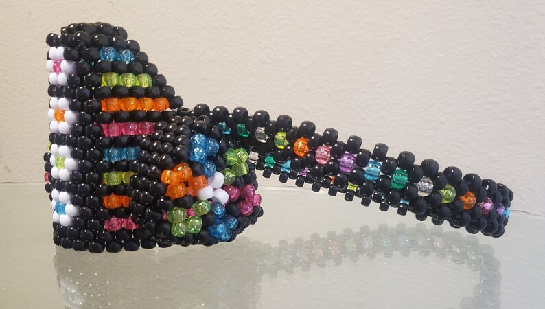 Dark Rainbow Kandi Gas Mask - Etsy