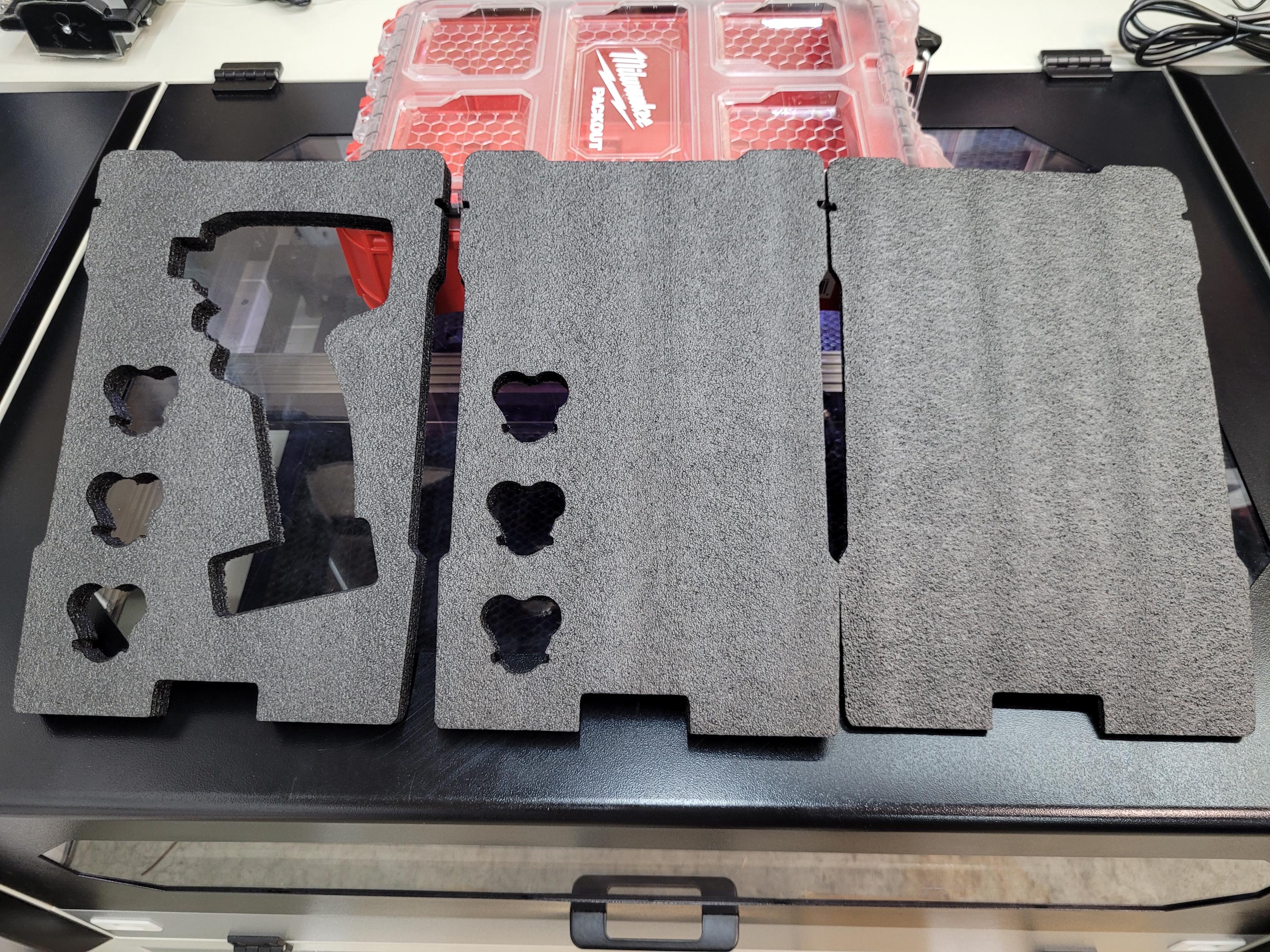 Milwaukee Packout M12 Impact Foam Insert DXF File - Etsy