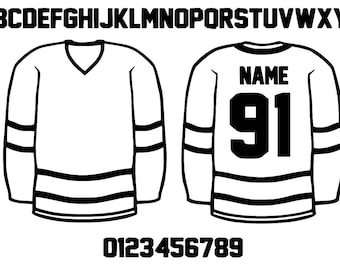 Hockey Jersey Svg, Hockey Images, Hockey Print File, Hockey Laser File ...