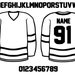 Customizable Hockey Jersey SVG File - Etsy