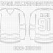 Customizable Hockey Jersey SVG File - Etsy