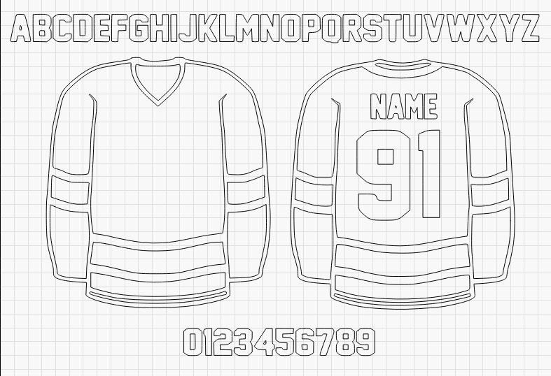 Custom Hockey Jersey SVG File - Etsy Canada