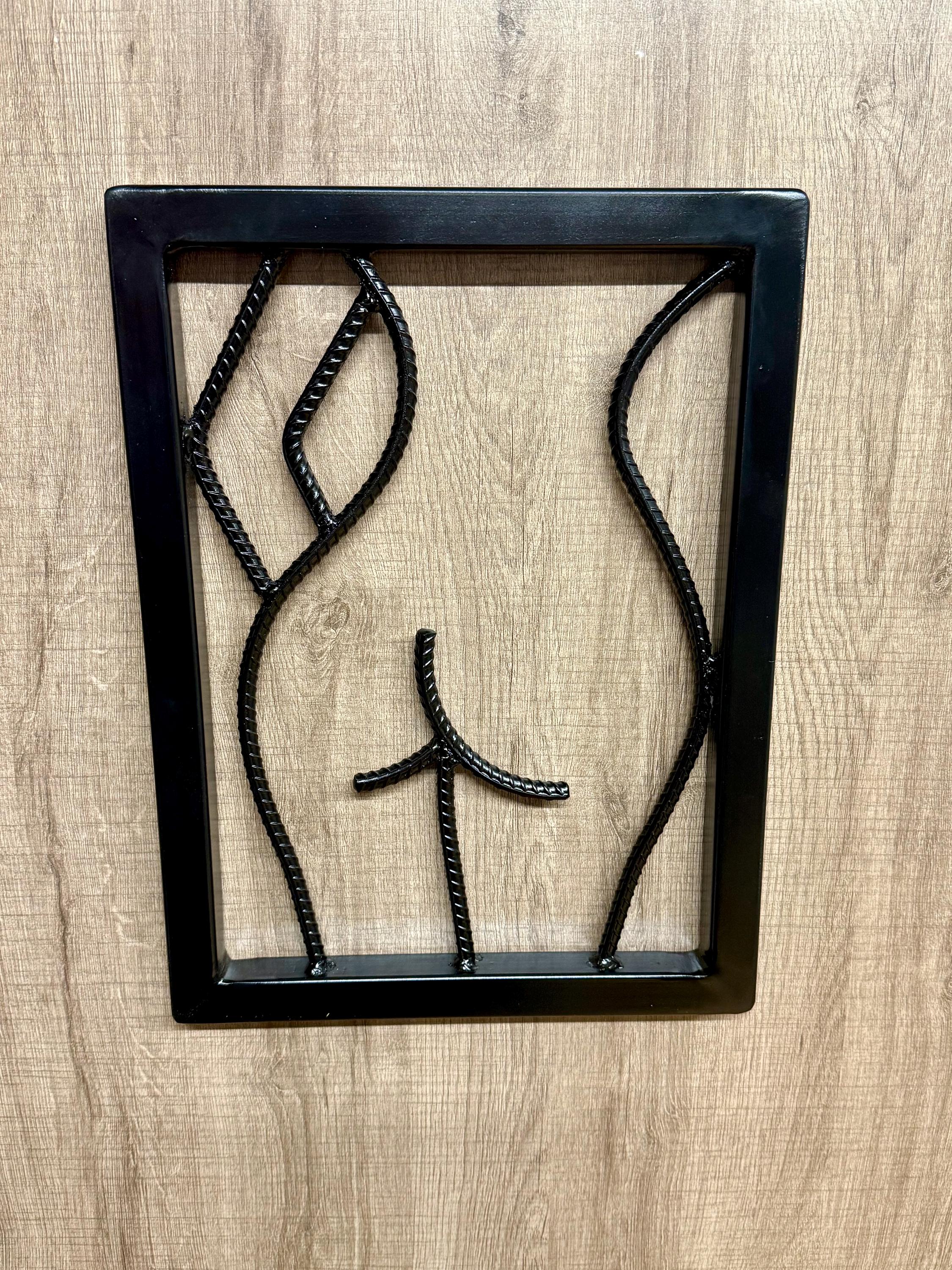 Welded Metal Wall Art With Rebar, Woman Wall Decor - Etsy