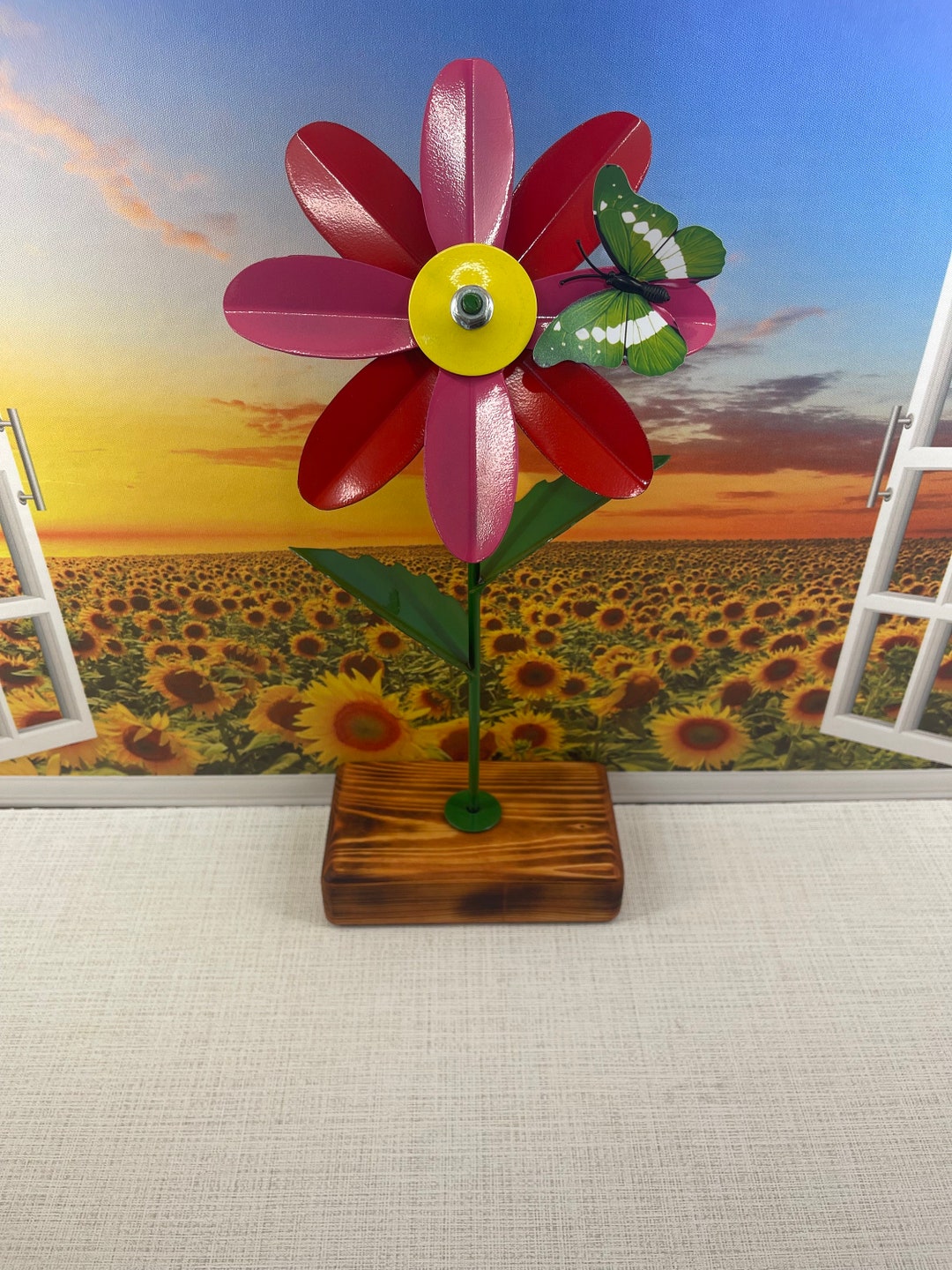 Handcrafted Metal Daisy Flower. Made From 20 Gauge Sheet Metal and ...