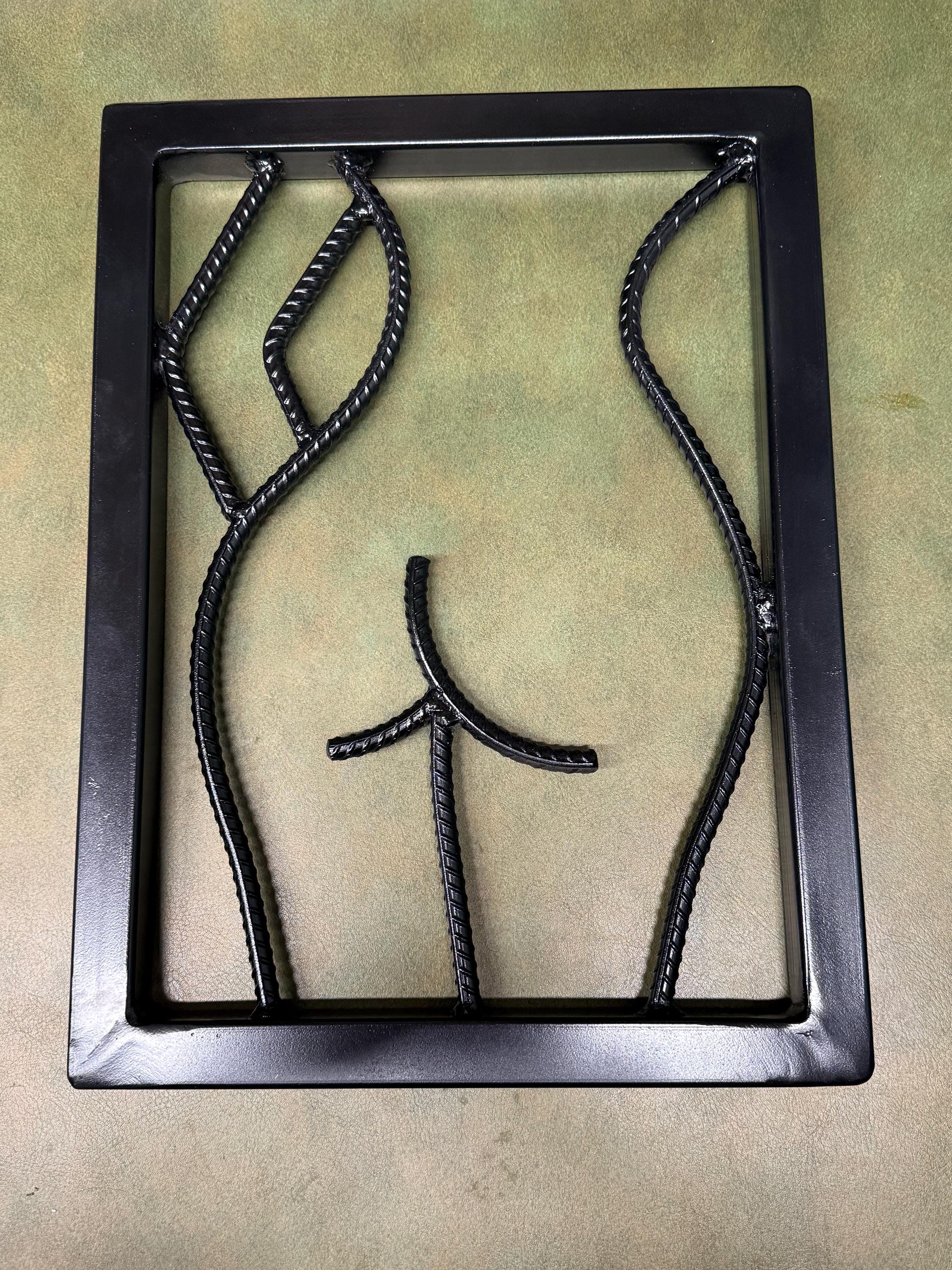 Welded Metal Wall Art With Rebar, Woman Wall Decor - Etsy