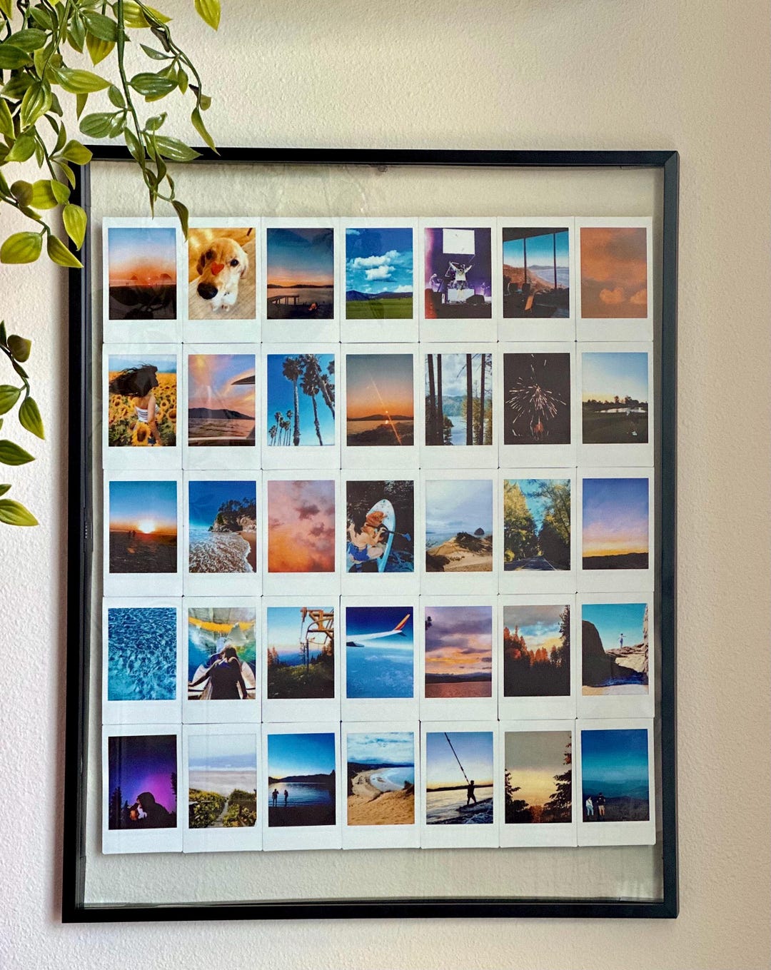 Custom Polaroid Photo Frame, Personalized, Instax Mini Polaroid, 16”x20 ...