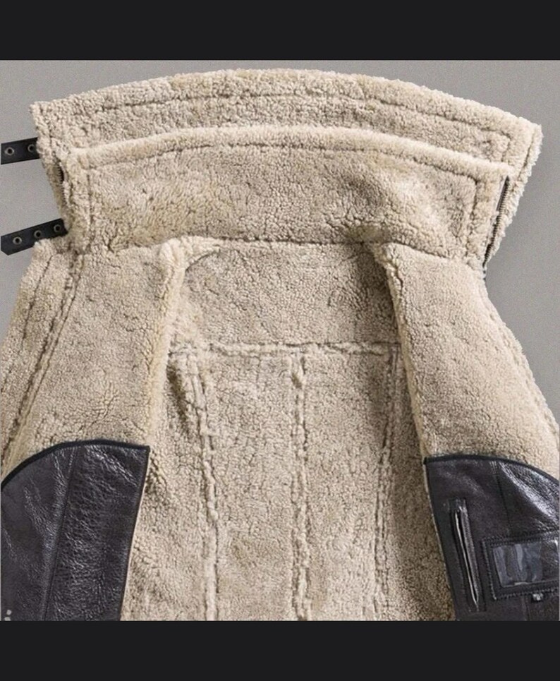 B3 RAF Brown Mens Bomber Flying Aviator Fur Irvin Real Shearling ...