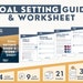 Goal Setting Worksheet | Printable Goal Planner Worksheet | 33 ...