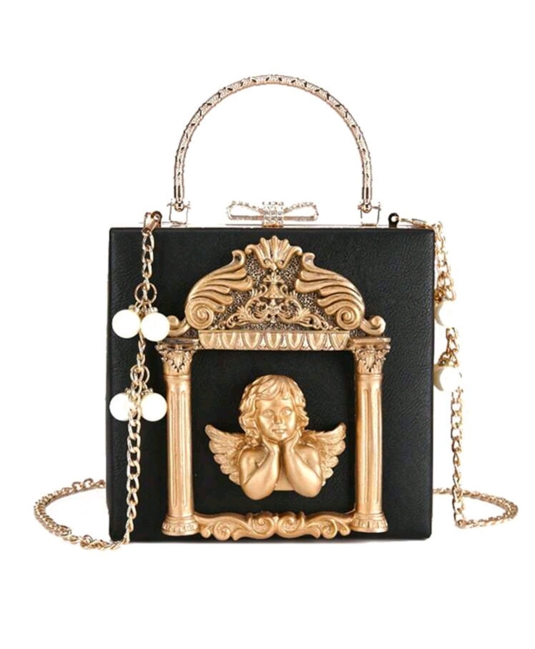 Angel Luxury Handbag Faux Pearl Shoulder Bag - Etsy