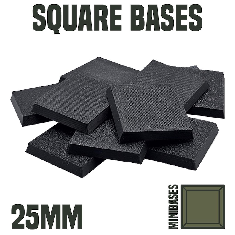 25mm X 25mm Square Wargaming Bases Old World - Etsy UK