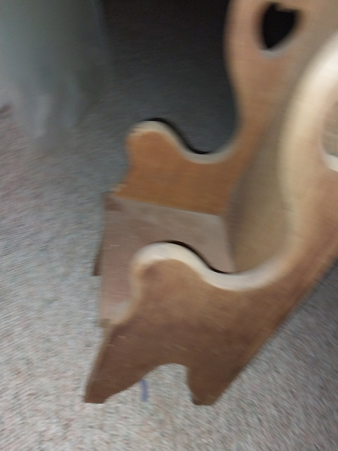 Tall Vintage Solid Wood Doll Chair With Heart Shaped Cut Outs 19 Inches ...