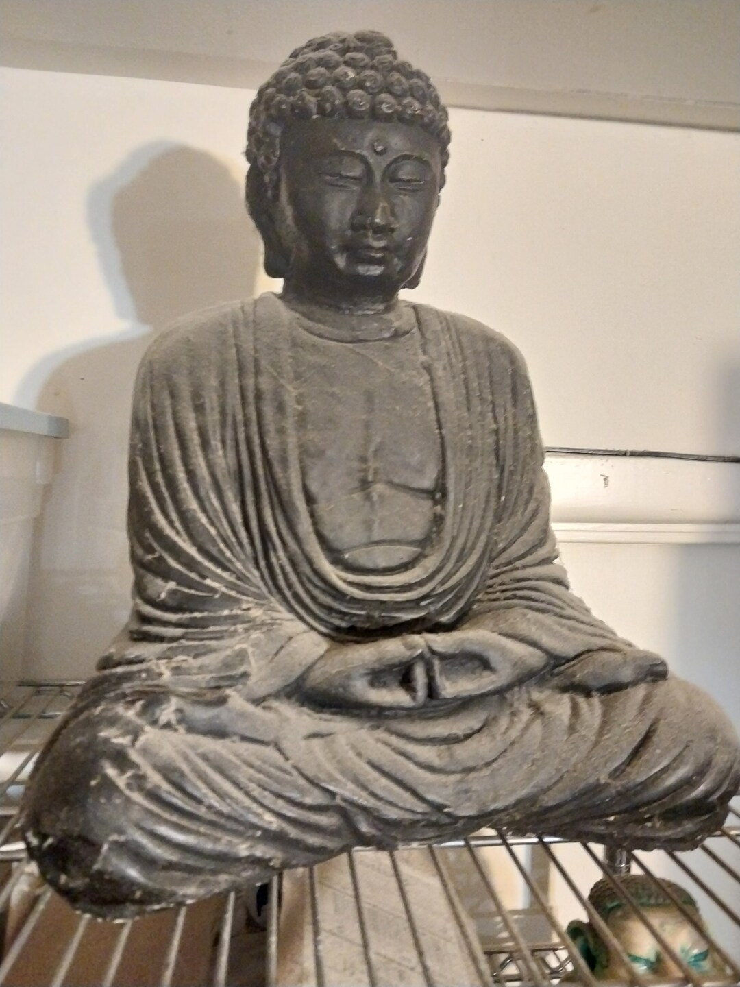 Vintage Very Heavy Stone Statue of Buddha 1550.00 - Etsy