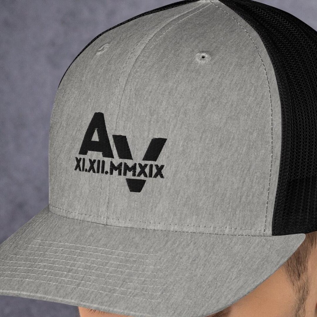 Embroidered Monogram Hat Custom Initials Couples Cap, Personalized Text ...