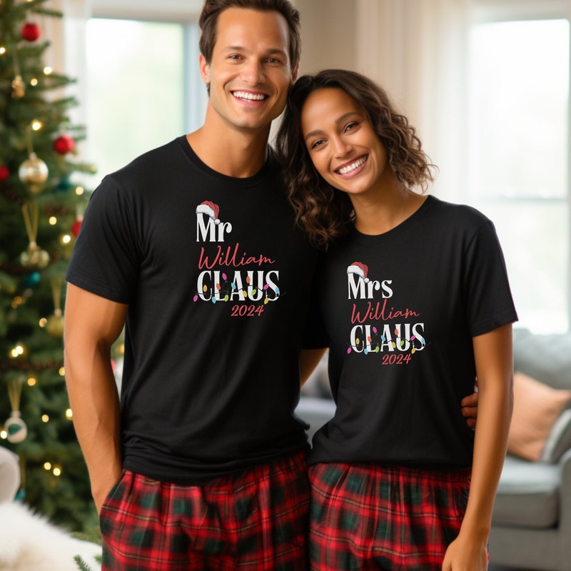 Funny Couples Christmas Pajamas - Etsy