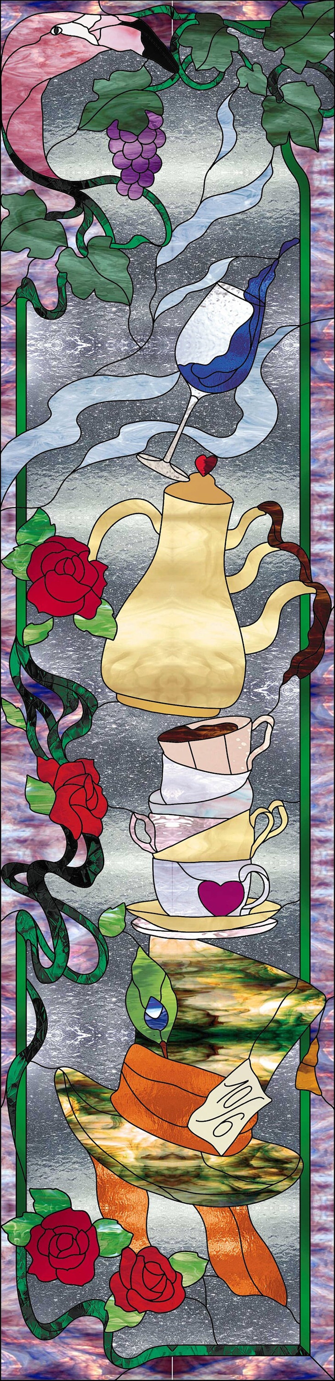 Stained Glass Pattern - Alice in Wonderland Part 2 - Etsy