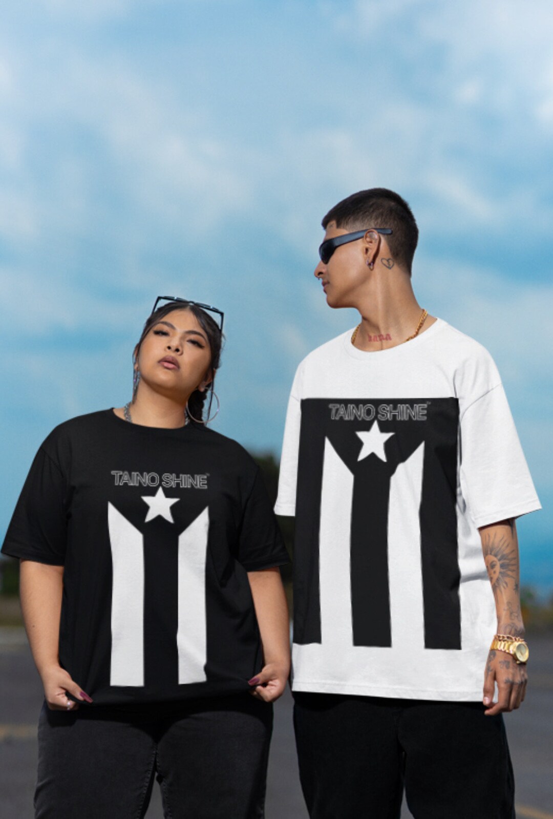 Taino Shines Puerto Rican Resistance Flag Cotton Tshirt. Puerto Rican ...