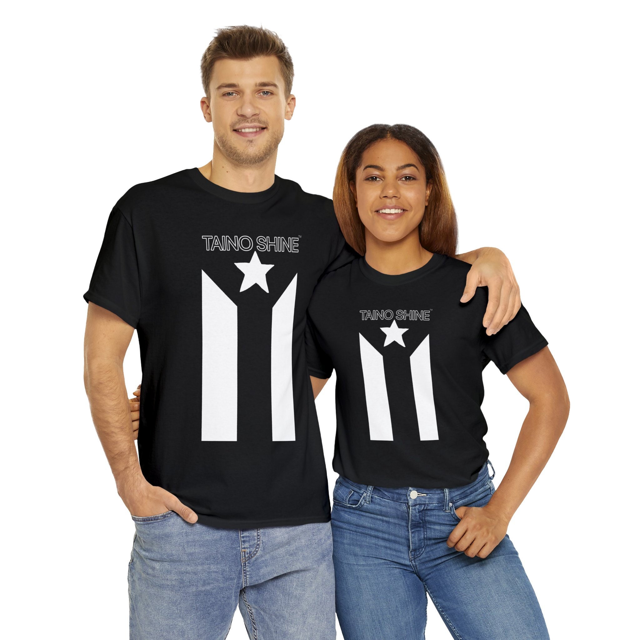 Taino Shines Puerto Rican Resistance Flag Cotton Tshirt. Puerto Rican ...