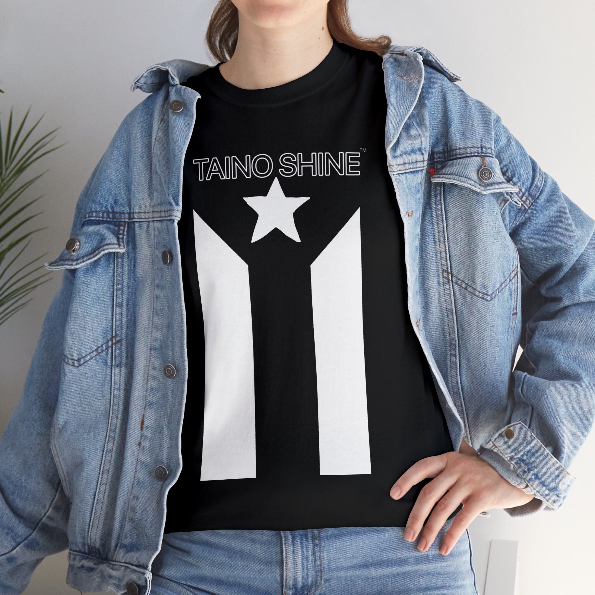 Taino Shines Puerto Rican Resistance Flag Cotton Tshirt. Puerto Rican ...