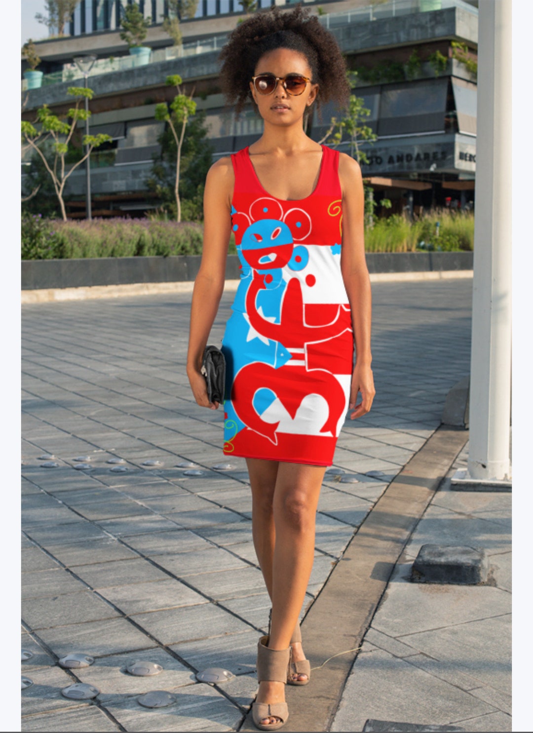Taino Shines Sun and Tribal Coqui Puerto Rican Flag Tshirt Dress ...