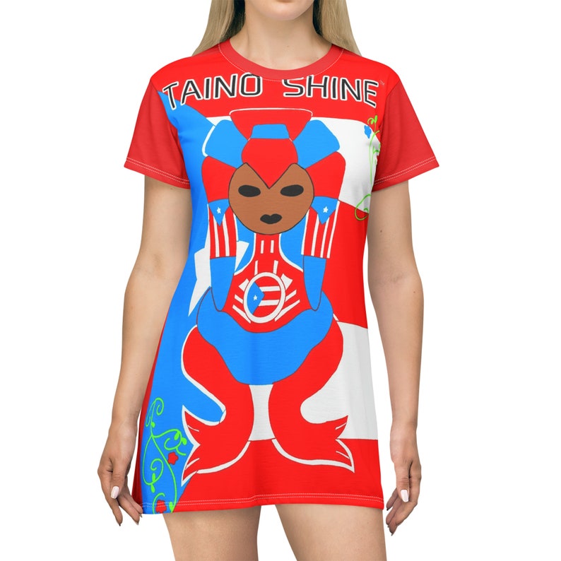 Taino Shine Atabey the Fertility Goddess T-shirt Dress. Puerto Rican ...