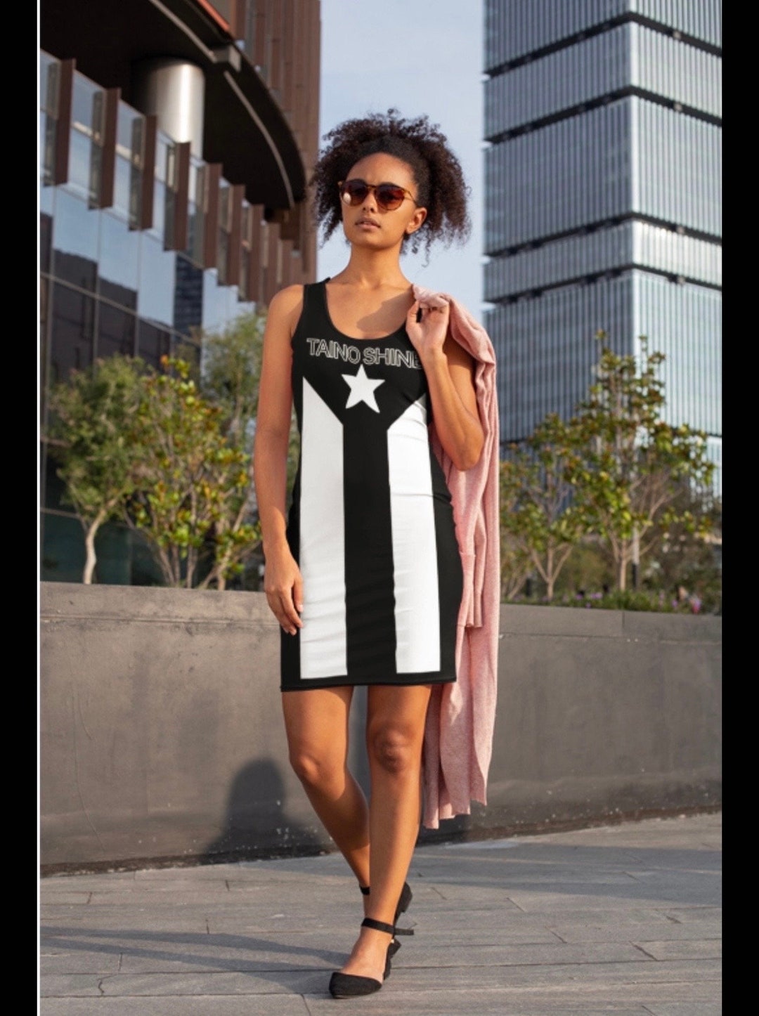 Taino Shines Puerto Rican Resistance Flag Racerback Dress. Taino ...