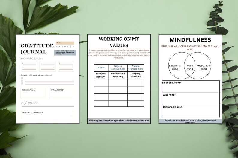 Life Coaching Worksheet Bundle / Printable / Therapy Tools and ...