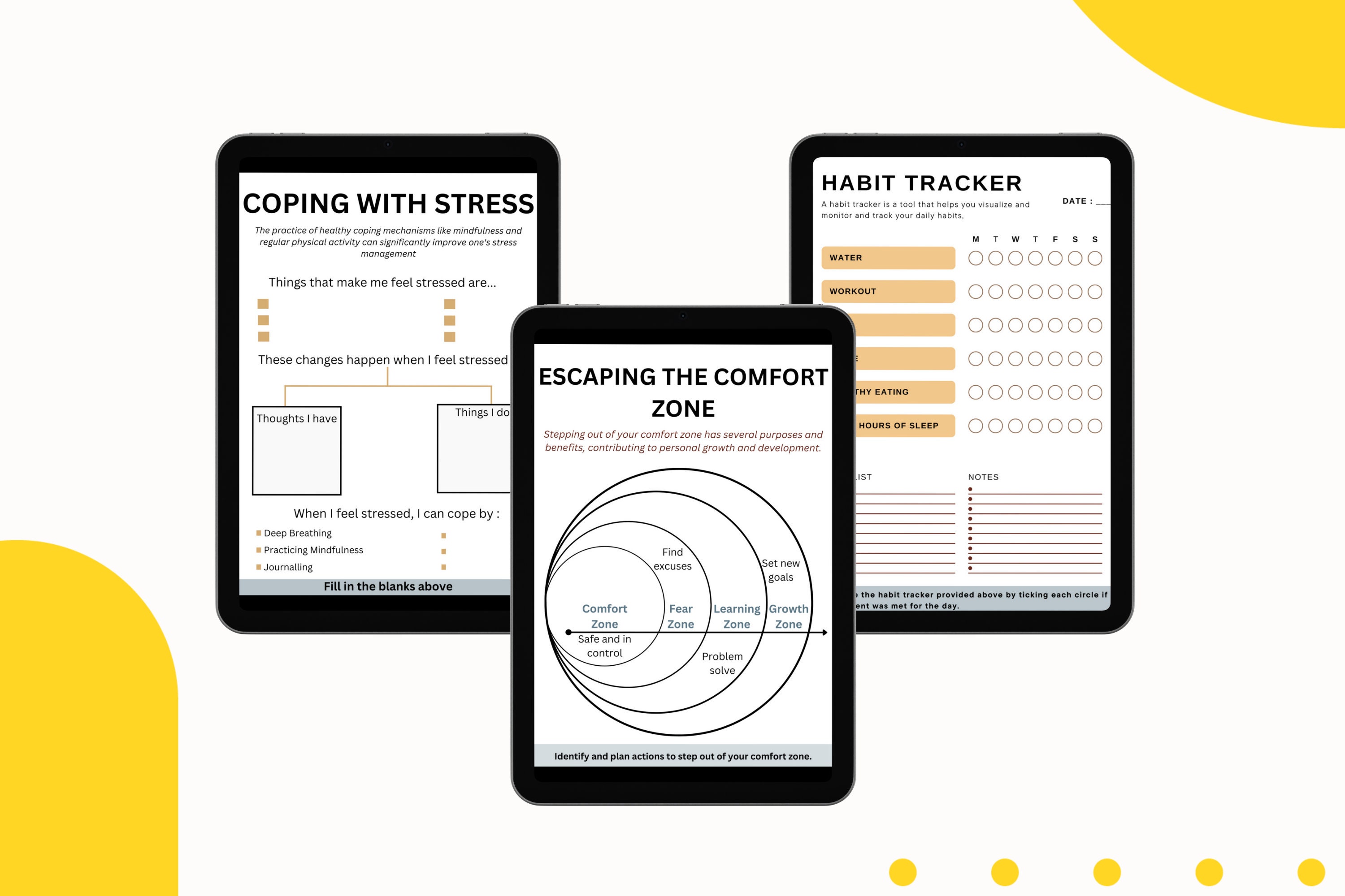 Life Coaching Worksheet Bundle / Printable / Therapy Tools and ...