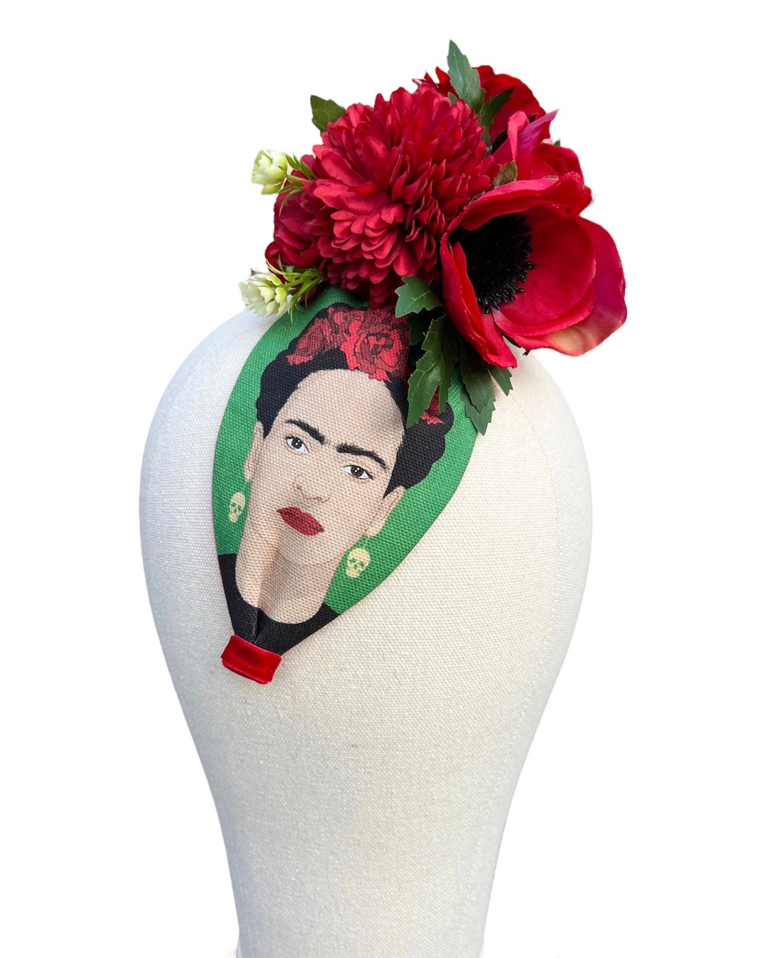 Frida Kahlo Flower Crown Mexican Party Headband Floral Headpiece Dia De ...