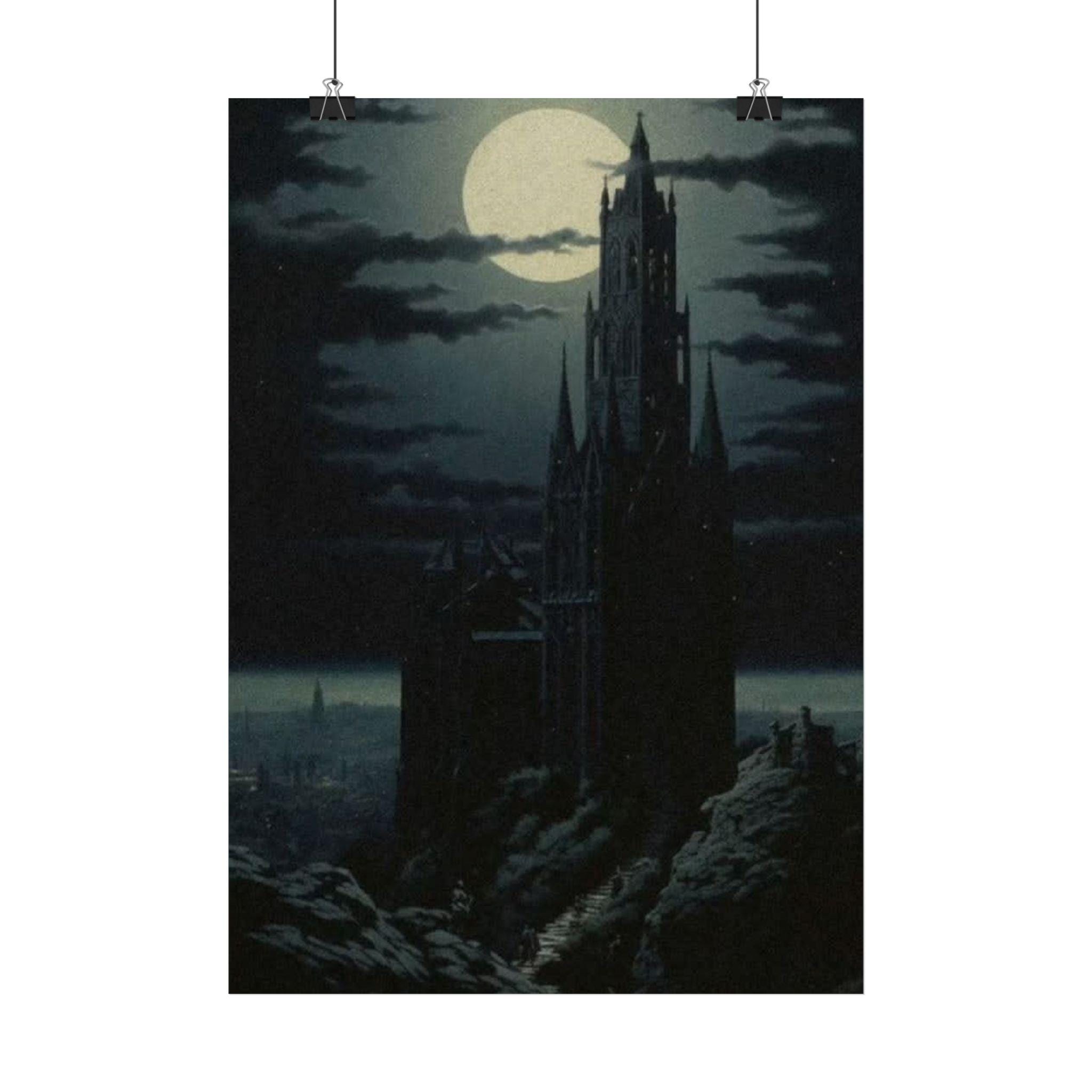Posters, Gothic Castle Wall Art, Dark Ages Medieval Home Decor Print ...