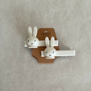 Handmade Miffy Inspired Rabbit Hair Clips - Set of 2 - Etsy