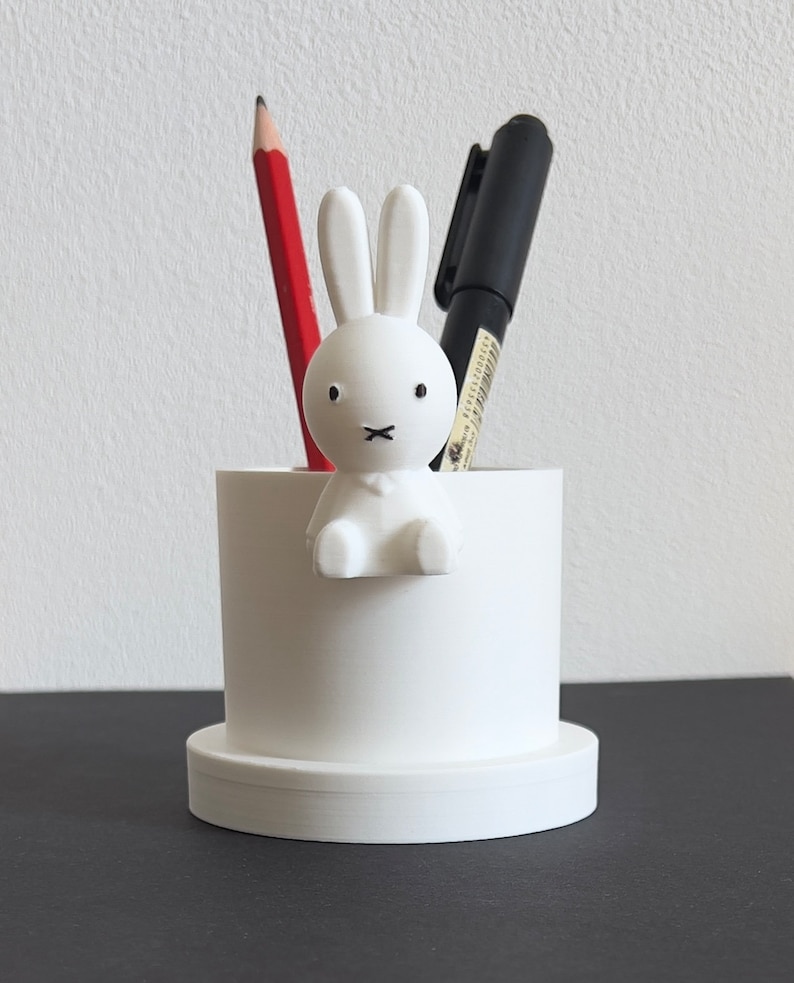 Miffy Inspired Stationary Pen Stand/holder - Etsy