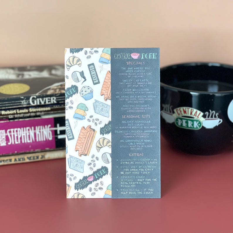 Friends TV Show Bookmarks | Central Perk, Character Inspired - Etsy