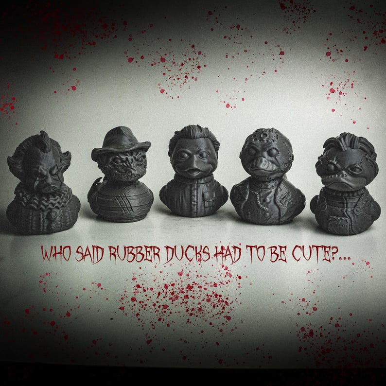 Freddy Horror Movie Rubber Duck 3D Printed Parody Figurine - Etsy