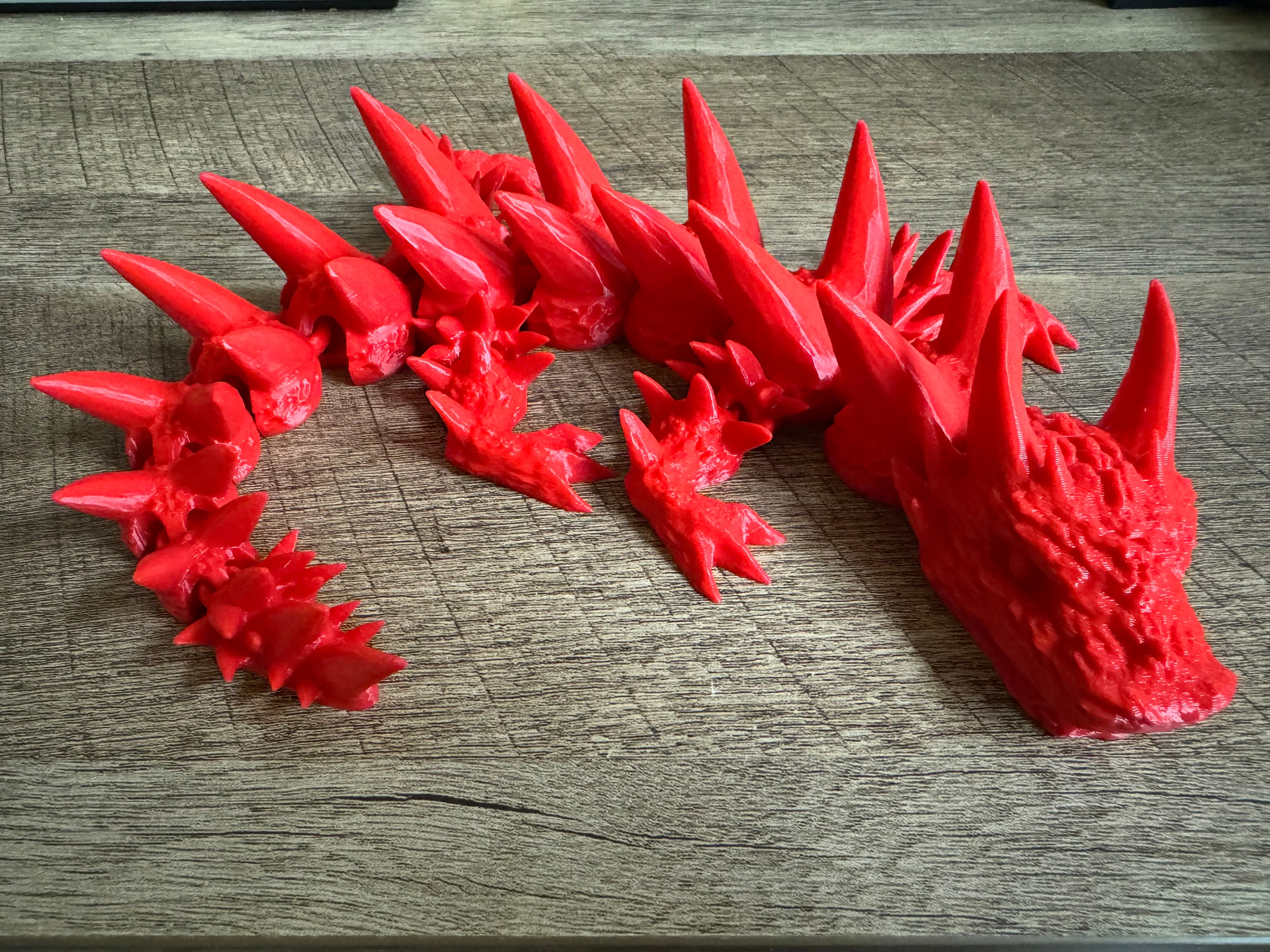 Articulated Bone Spike Dragon, Dragon Fidget Toy, Flexi Dragon - Etsy