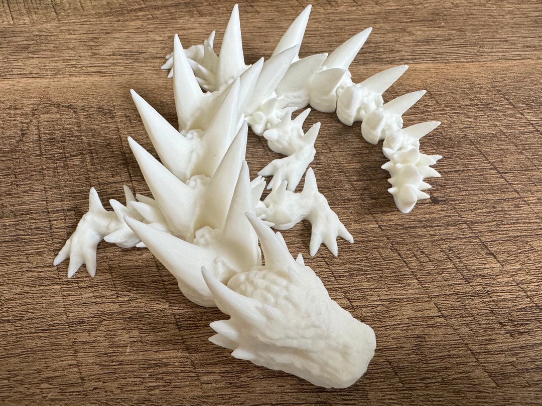 Articulated Bone Spike Dragon, Dragon Fidget Toy, Flexi Dragon - Etsy