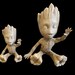 Baby Groot, 3D Printed Baby Groot, Groot Figurine, 3D Model of Baby ...