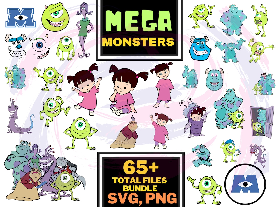 Monster Inc Svg Bundle , Monster Inc Png , Cut File for Cricut ...