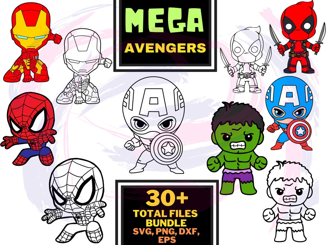 BUNDLE Superhero Svg, Baby Superhero Cricut Vector Bundle, Superhero ...