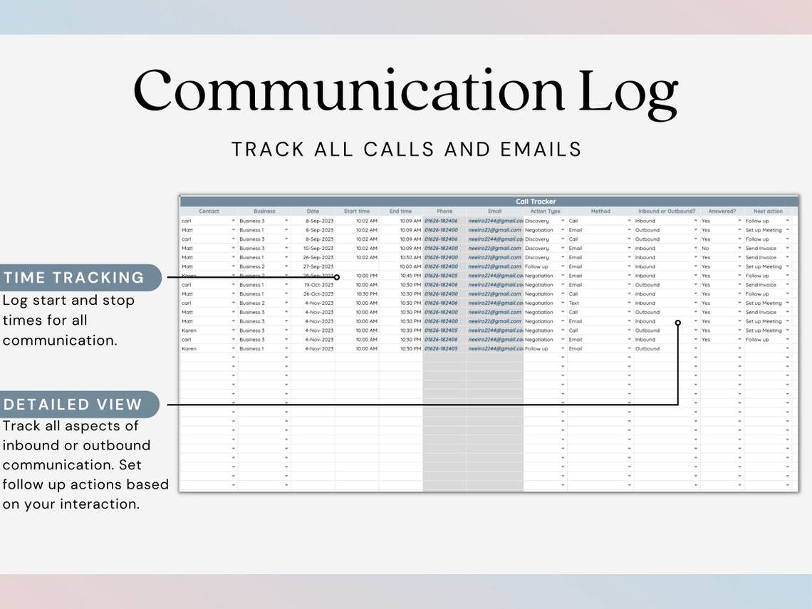 Lead Tracker Spreadsheet Small Business Lead Management Task Tracker ...
