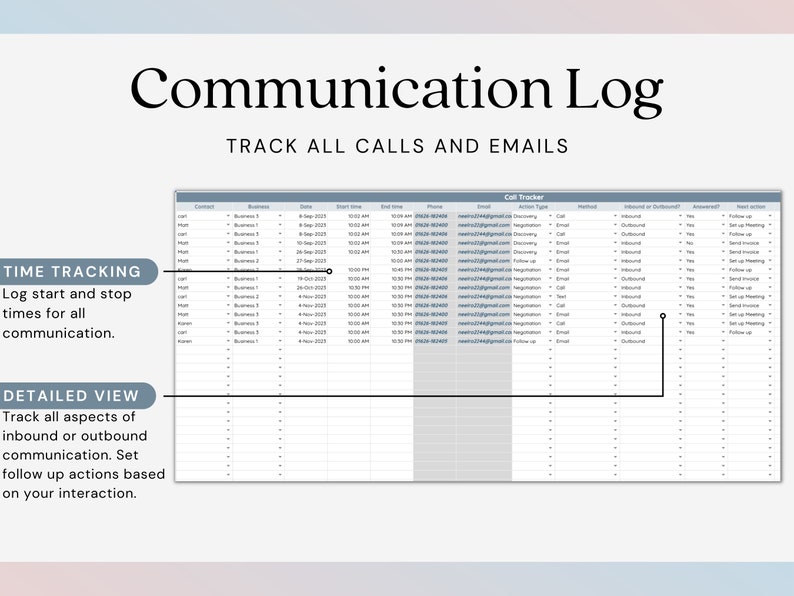 Lead Tracker Spreadsheet Small Business Lead Management Task Tracker ...